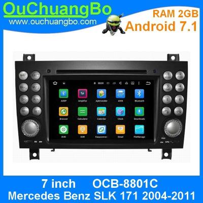 China Ouchuangbo car gps navi multimedia stereo android 7.1 for Mercedes Benz SLK 171 2004-2011 with Bluetooth 3g Wifi SWC for sale