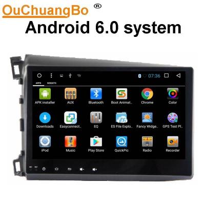 China Ouchuangbo car radio android 6.0 for Honda Civiv 2012 with gps navi BT  dual zone for sale