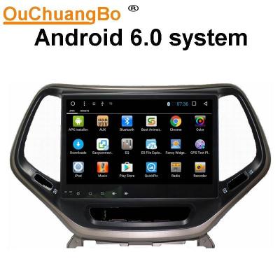 China Ouchuangbo car radio multi media android 6.0 for Jeep Cherokee 2016 with 3g wifi bluetooth touch screen for sale