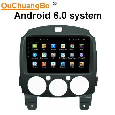 China Ouchuangbo car multi media 1024*600 video stereo android 6.0 for Mazda 2 with 3g SWC wifi bluetooth gps navi for sale