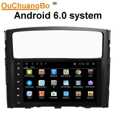 China Ouchuangbo car radio gps stereo android 6.0 for Mitsubshi Pajero 2014 with SWC USB Mirror-Link bluetooth AUX for sale