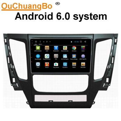China Ouchuangbo car gps navi stereo android 6.0 for Mitsubshi Pajero 2017 with SWC USB bluetooth AUX 4*45 Watts amplifier for sale