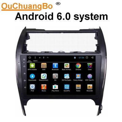 China Ouchuangbo car radio gps navi video android 6.0 for Toyota Camry 2015 middle east with dual zone SWC USB AUX bluetooth for sale