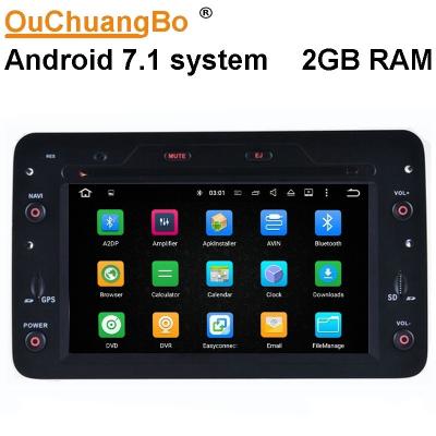 China Ouchuangbo car radio gps navi HD video android 7.1 for Alfa Romeo Spider (2006 onwards) with BT MP3 MP5 AUX for sale