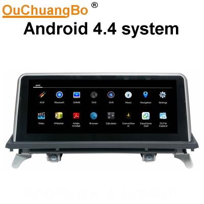 China Ouchuangbo car radio stereo mult android 4.4 for BMW X5 E70 F15 F85(2011-2012)X6 E71 F16 F86 with gps navi AUX USB for sale