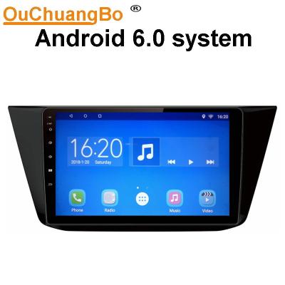 China Ouchuangbo car radio stereo gps nav android 6.0 for Volkswagen Tiguan 2017 with 1080 Video SWC bluetooth calculator for sale