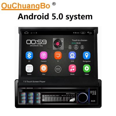 China Ouchuangbo car radio android 6.0 system for universal Retractable radio with gps navi 1080 video reverse camera wifi BT for sale