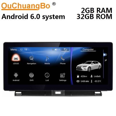 China Ouchuangbo car radio gps 10.25 inch android 6.0 for Lexus NX with USB WIFI wifi Bluetooth 1080 video SWC for sale
