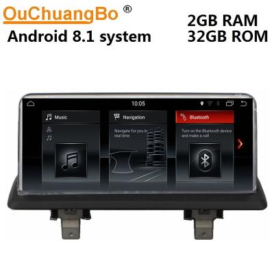 China Ouchuangbo car audio gps navi stereo for BMW XE87 2005-2012 with SWC BT 1080 video USB android 8.1 for sale