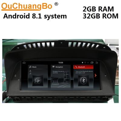 China Ouchuangbo car audio gps 2GB of RAM android 8.1 for BMW E65 E66 (2003-2008) with SWC mirror link 3g function for sale