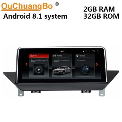 China Ouchuangbo car audio stereo android 8.1 system for BMW X1 E84 2009-2015 support SWC BT USB video for sale