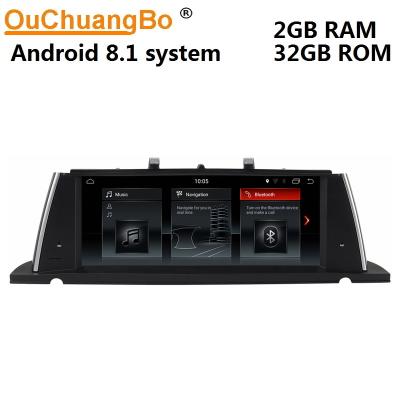 China Ouchuangbo car multi media stereo android 8.1 for BMW 5 series F07 GT support SWC BT USB dual zone function for sale