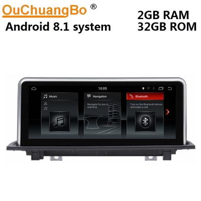 China Ouchuangbo car gps navi bluetooth android 8.1 for BMW X1 F48 (2016-2017) support SWC 1080 video USB 3G Function for sale