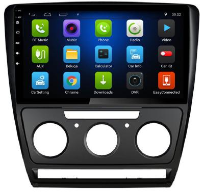 China Ouchuangbo car gps head unit stereo android 8.1 for Skoda Octavia 2010-2013 manual support USB SWC wifi AUX radio for sale