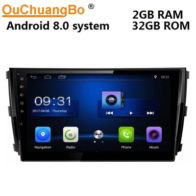 China Ouchuangbo car gps head unit media system android 8.1 for Zotye T600 support USB SWC AUX wifi 2+32 for sale