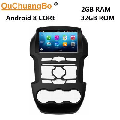 China Ouchuangbo auto gps navi media S200 platform android 8.0 for Ford Ranger 2013 support USB SWC AUX wifi bluetooth for sale