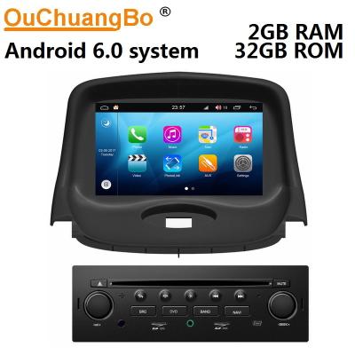 China Ouchuangbo auto gps media stereo audio android 8.0 for Peugeot 206(2008-2012) support USB SWC AUX wifi S200 platform for sale
