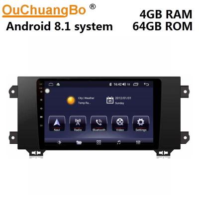 China Ouchuangbo car stereo navigation radio for MG 6 support BT MP3 mirror link android 8.1 OS 4+64 for sale