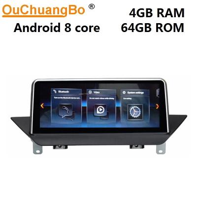 China Ouchuangbo car radio gps navigation for X1 E84 (2009-2015) support BT MP3 mirror link android 8.1 OS 4+64 for sale