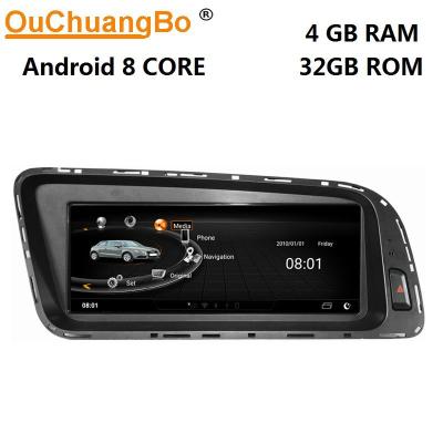 China Ouchuangbo media player GPS radio for Audi Q5 2009-2015 support BT MP3 mirror link android 8.0 OS 4+32 for sale