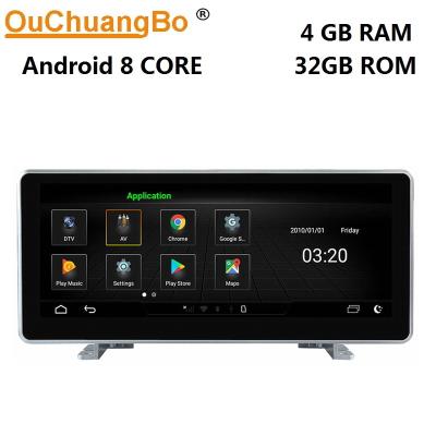 China Ouchuangbo gps multimedia player for Audi Q5 2014 support BT MP3 mirror link android 8.0 OS 4+32 for sale
