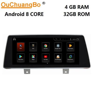 China Ouchuangbo car mp3 player for 5er M5G30 G31 G38 F90 6er G32 EVO support BT MP3 mirror link android 8.0 OS 4+32 for sale