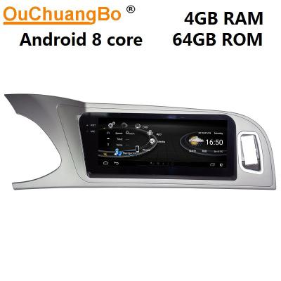 China Ouchuangbo car audio gps navi system for 8.8 inch Audi A4 A5 2009-2016 android 9.0 OS 4GB+64GB octa 8 core for sale