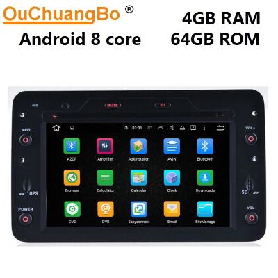 China Ouchuangbo car radio bluetooth video for Alfa Romeo Spider (2006 onwards) With USB WIFI 64GB 8 Cores CPU 9.0 system for sale