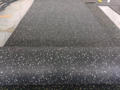 China Colorful EPDM Dots 3-20mm Black Base Recycled Rubber Flooring Rolls Perfect for Home and Commercial Gym Equipment for sale
