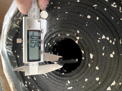 China Wholesale Rubber Black Base Recycled Rubber Rolls with Colorful EPDM Dots for Home and Commercial Gym Flooring for sale