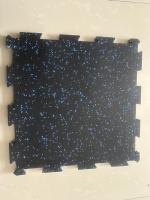 China Simple Install & Economical Interlocking Rubber Flooring Tiles for Home Indoor and Commercial Gym for sale
