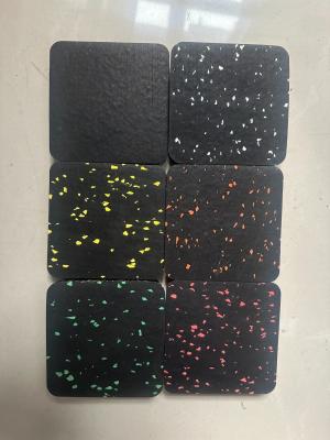 China Easy to Clean and Quick-Dry 100cm*100cm 50cm*50cm Gym Rubber Flooring Mats for Fitness for sale