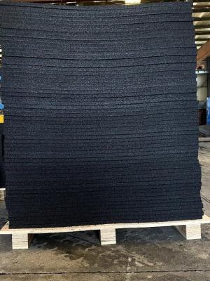 China Black Recycled Rubber Gym Flooring Tiles - 1 M X 1 M X 20 mm for sale