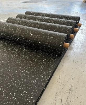 China Available in 1m 1.2m 1.35m Widths Rubber Flooring Rolls with 3~20mm Thickness for sale