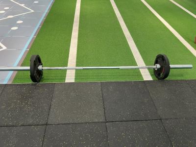 China Noise Reduction Black Base Gym Rubber Flooring Mats with Different Color EPDM Dots for Gym Free Weight Area for sale