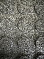 China Environmentally Friendly Black Recycled Rubber Flooring Tiles with Different Color EPDM Flecks for Gym Fitness Equipment for sale