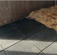 China Pure Color or Black Ground Natural Rubber Flooring Tiles for Horse Stalls and Stable 6000sqm / Day for sale