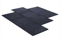 China Slip-Resistant 50*50cm 1*1m Gym Flooring Natural Rubber Mats for The Gym, Fitness Studios, and Home for sale
