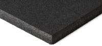 China Square Edge1m X 1m X 15mm Flat Gym Rubber Floor with Beveled Edges Suitable for Commercial or Domestic Use for sale