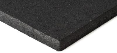China Square Edge1m X 1m X 15mm Flat Gym Rubber Floor with Beveled Edges Suitable for Commercial or Domestic Use for sale