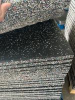China Environmentally Friendly EPDM Flecks Durable and Odouroless Sports Gym Recycled Rubber Flooring Tiles 15mm-50mm Thickness for sale