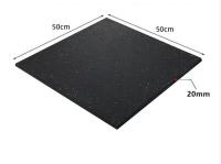 China Features Environmentally Friendly 1m*1m 50cm*50cm Workout Rubber Floor Tiles for Home Gym and Commercial Gym Club for sale