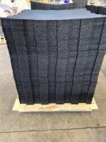 China Straight Edge Rubber Floor Tiles 1mx1mx20mm with Multicolor EPDM Flecks for Workout Exercises for sale