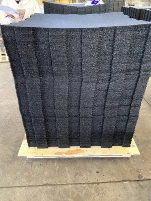 China Straight Edge Rubber Floor Tiles 1mx1mx20mm with Multicolor EPDM Flecks for Workout Exercises for sale