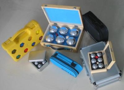 China wholesale/retail 72mm wooden box bocce ball for sporting,petanque,boules for garden games for sale