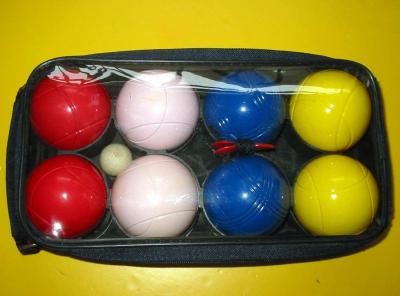 China Outdoor sports petanca sets, team sports petanque boules set 8 pcs in nylon bag for sale