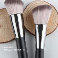 China 14 Pieces Plastic Skin Beauty Machine Black Makeup Brush Set for sale