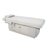 China Adjustable Electric 2 Motor Massage Beds Beauty Spa Table Heated With Latex Pad for sale
