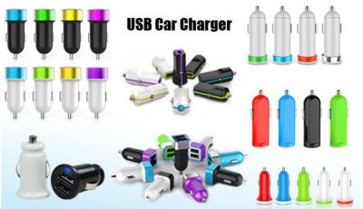 China Dual USB Car Charger 5V 3A Fast Charging for iPhone iPad Android Phones for sale