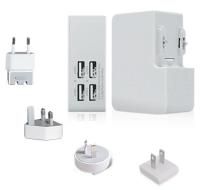 China US Plug 4 USB Universal Adapter Mini Travel Charger 5V 3.4A 100-220V for sale